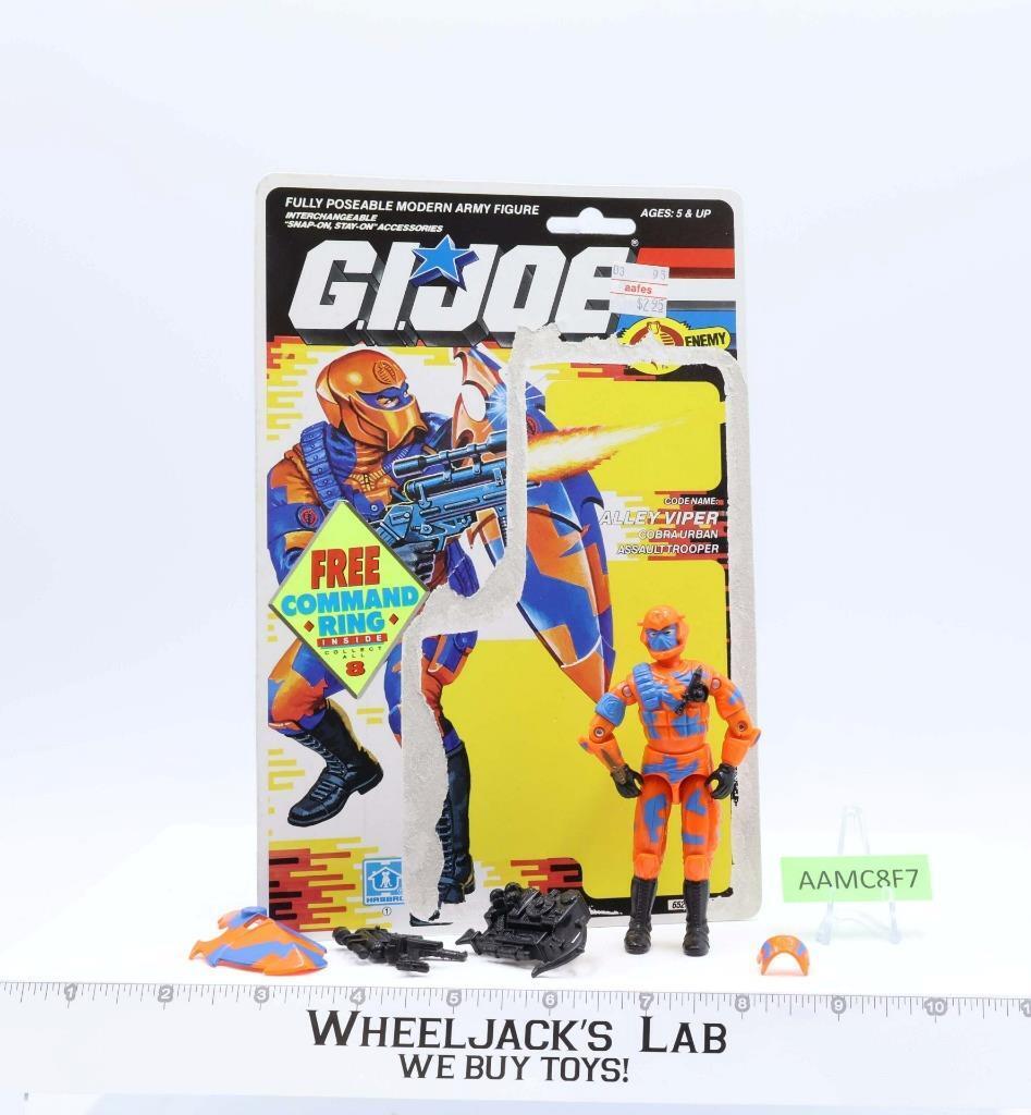 Alley Viper V1 Complete W/ Cardback 1989 G.I. Joe Hasbro Vintage Action ...