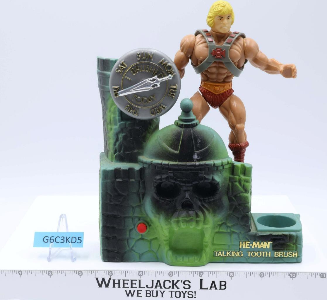 He-Man Talking Tooth Brush MOTU 1984 Mattel Masters of the Universe ...