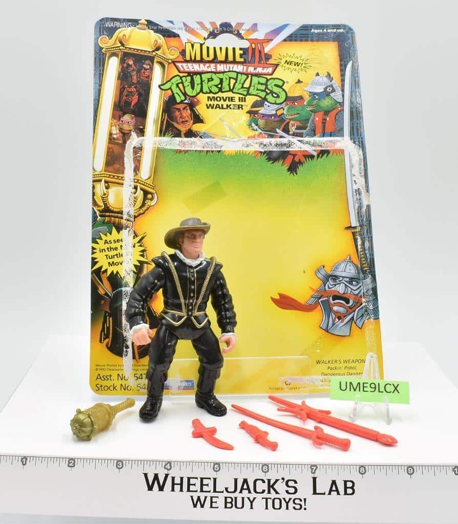 Walker Movie III w/Cardback NR MINT 100% Complete TMNT 1993 Playmates ...