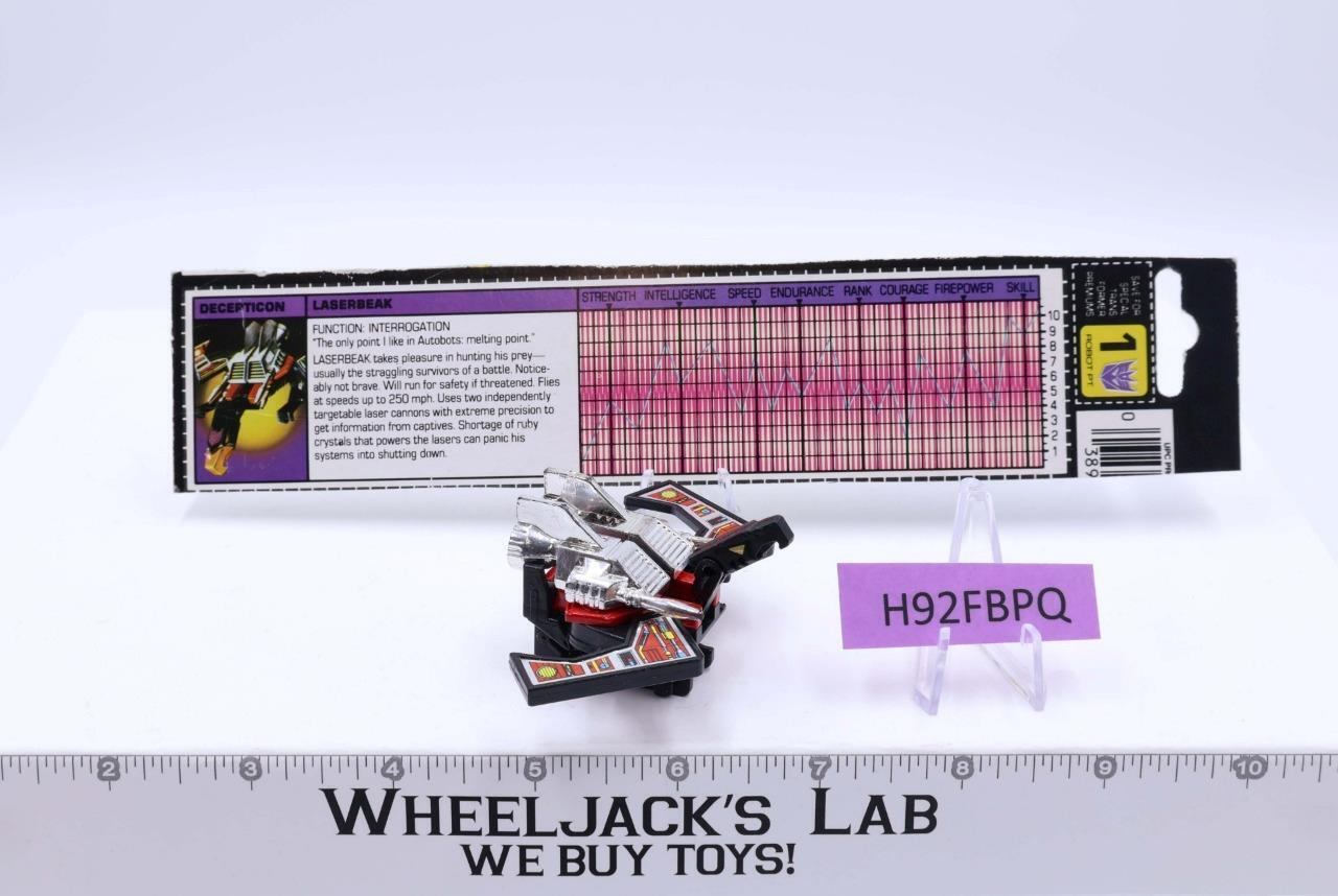 Laserbeak Cassette 100% Complete 1985 G1 Transformers Condor Action ...