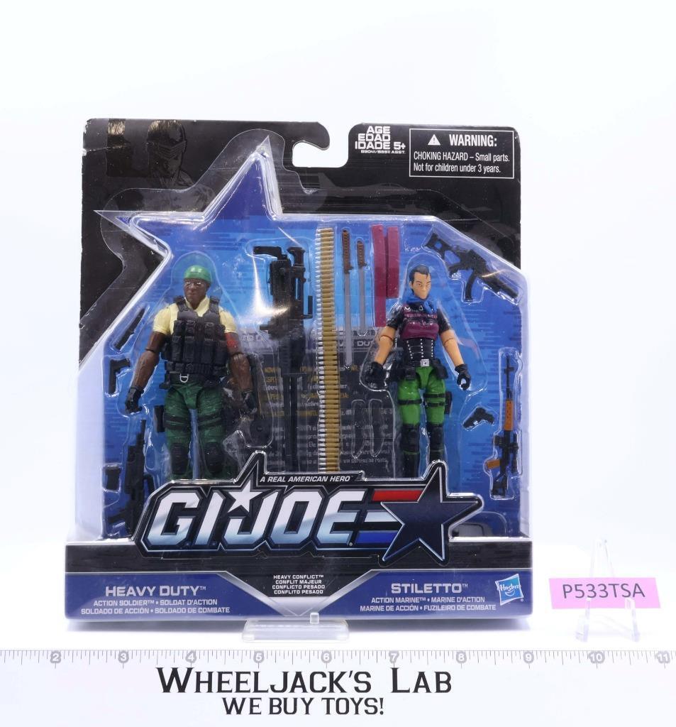 Heavy Duty & Stiletto 2-Pack G.I. Joe 50th Anniversary 2016 MOSC SEALED ...