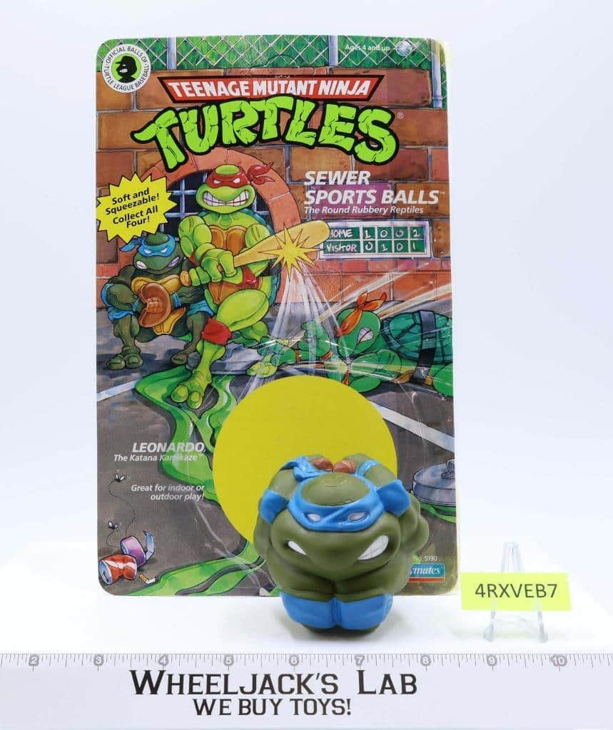 Leonardo Sewer Sports Balls Teenage Mutant Ninja Turtles 1991 Playmates ...