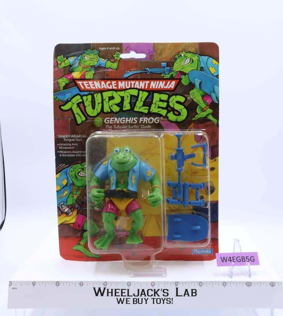 Genghis Frog Teenage Mutant Ninja Turtles TMNT 1988 Playmates NEW MOSC ...