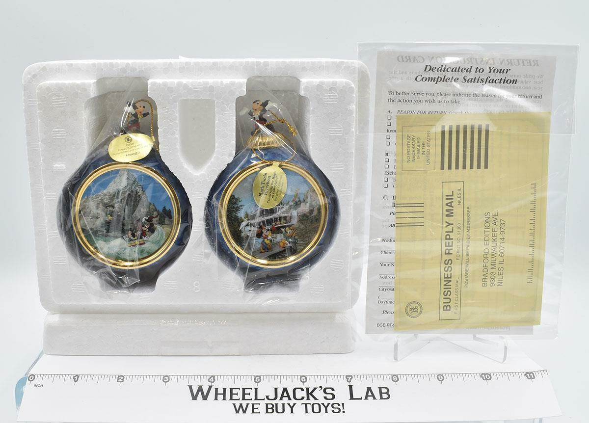 Mark Twain Riverboat & Matterhorn Bradford Exchange Heirloom Porcelain ...