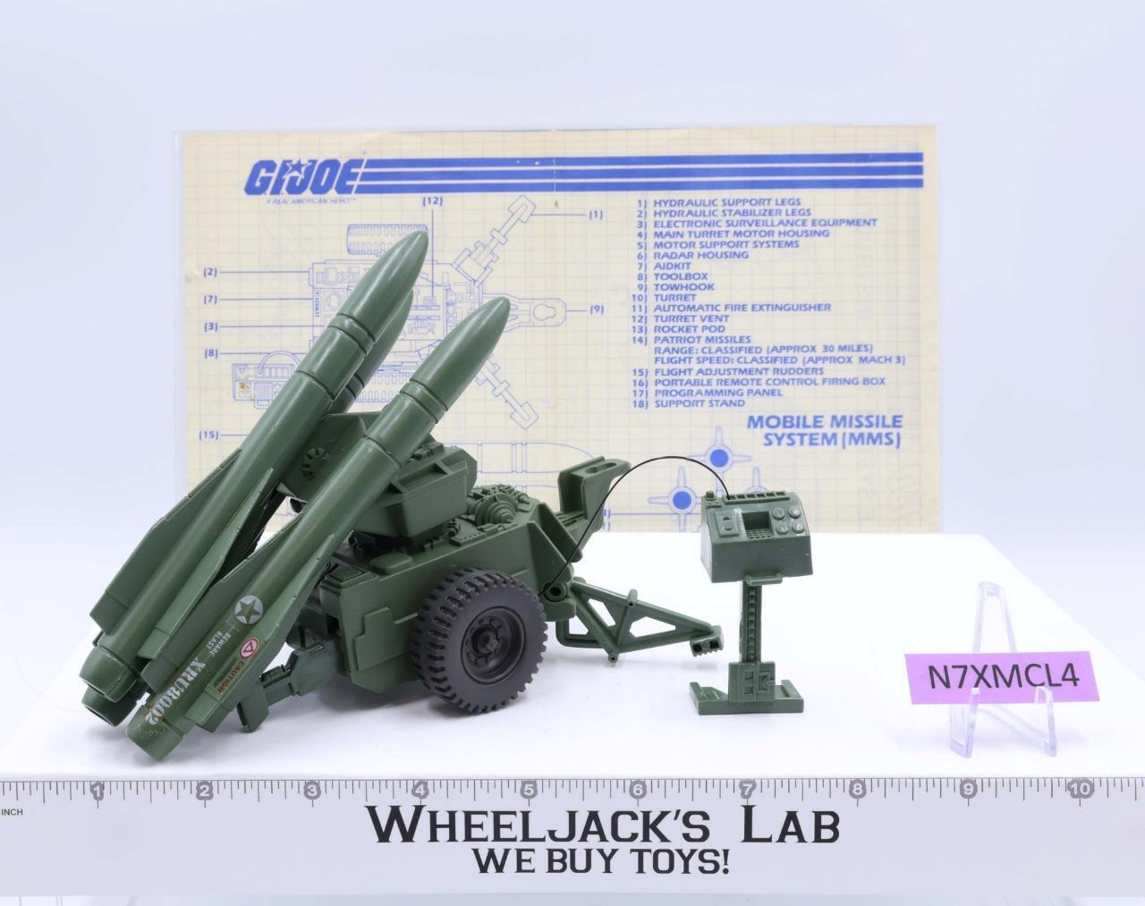 MMS Mobile Missile System 100% Complete G.I. Joe Hasbro 1982 Vintage ...
