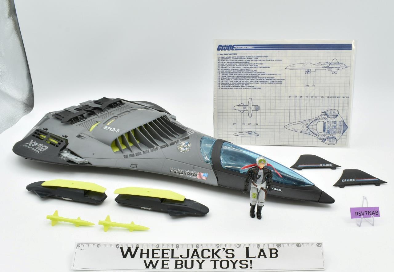 Phantom X-19 W/ Ghostrider GI Joe 1988 Hasbro Vintage Action Figure ...