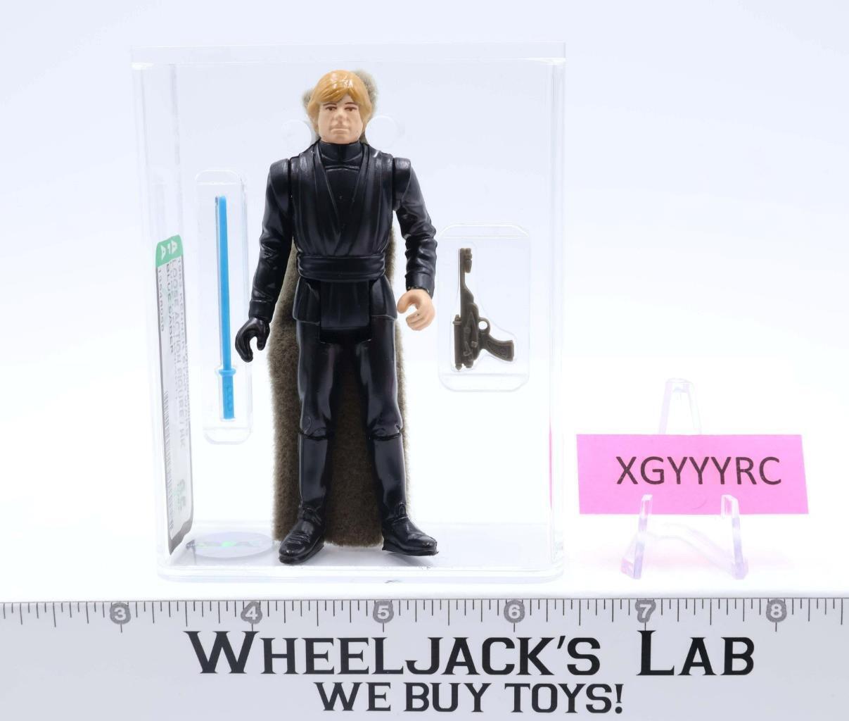 Luke Skywalker Jedi Knight Blue Saber AFA 85 Star Wars 1983 Kenner ...