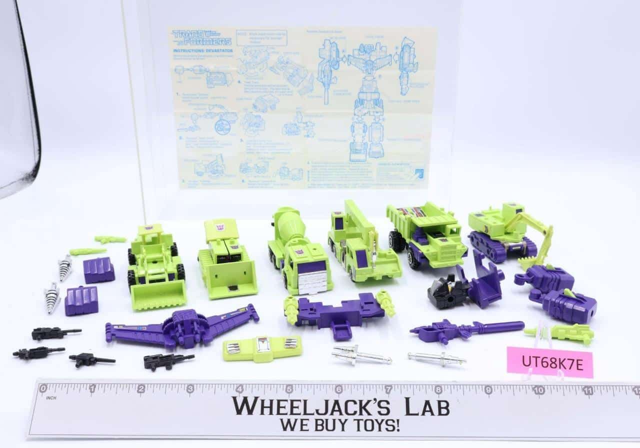 Devastator 100% Complete Vintage 1984 G1 Transformers Hasbro Action ...