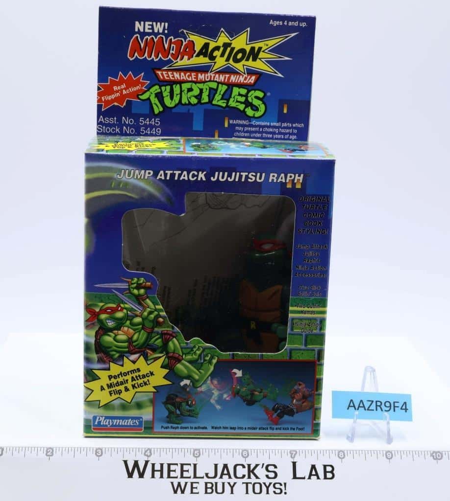 Jump Attack Jujitsu Raph 100% Complete Ninja Action TMNT 1993 Playmates ...