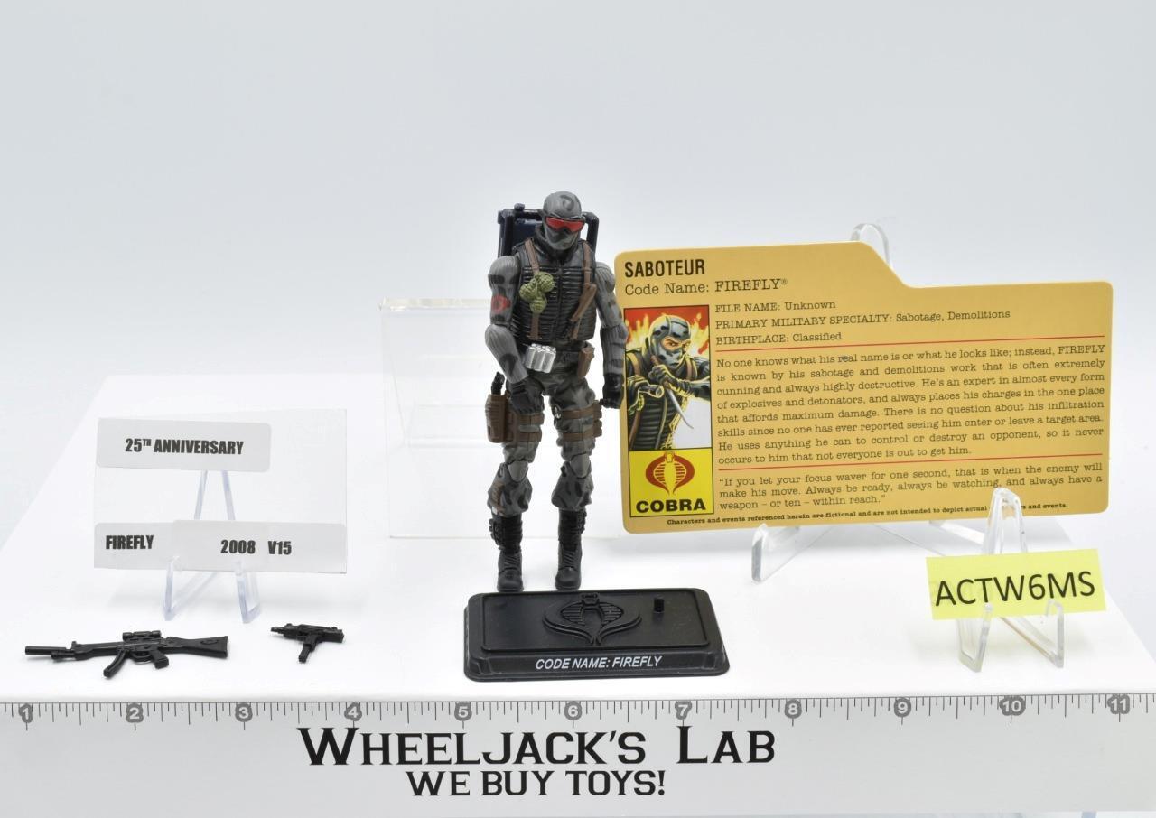 Firefly V15 100% Complete 25th Anniversary G.I. Joe 2008 Hasbro Action ...