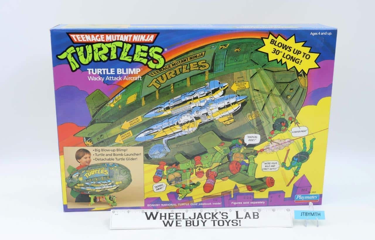 Turtle Blimp Teenage Mutant Ninja Turtles TMNT 1988 Playmates EMPTY BOX ...