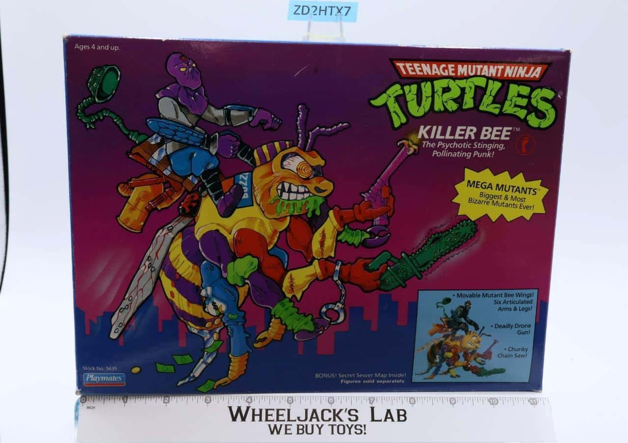 Killer Bee 100% Complete Teenage Mutant Ninja Turtle TMNT 1990 ...