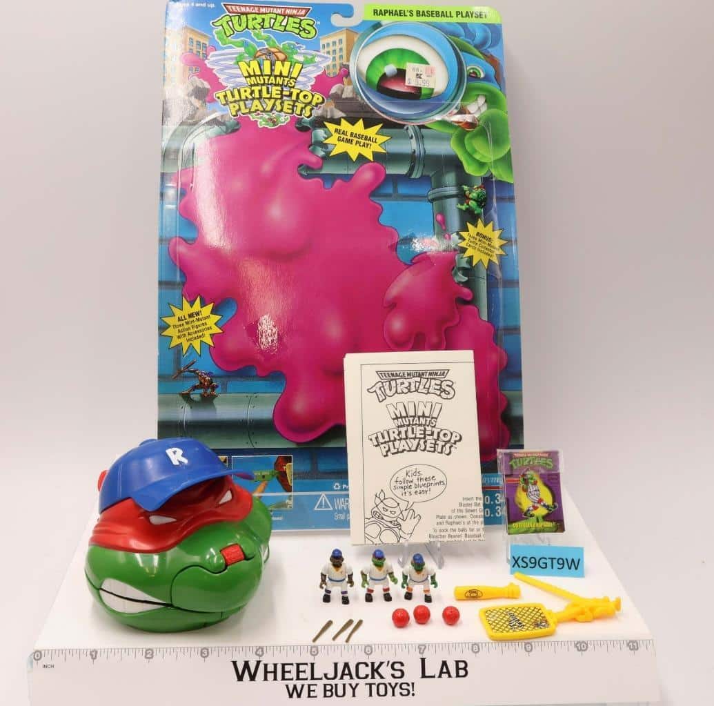 Raphael's Baseball Playset Mini Mutant 100% Complete TMNT 1994 ...