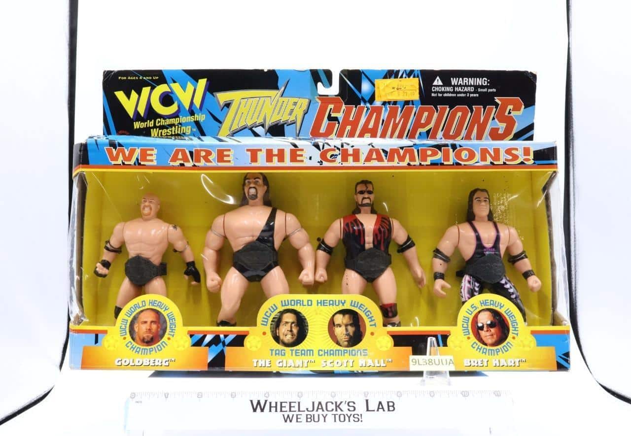 Thunder Champions WCW 1998 Original Toymakers Action Figure Set NEW MIB ...