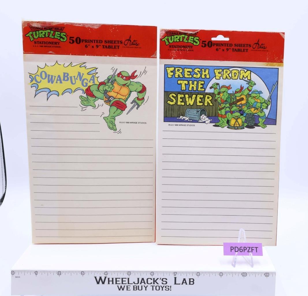 Lot of 2 Notepads Teenage Mutant Ninja Turtles TMNT 1989 Artis Paper ...