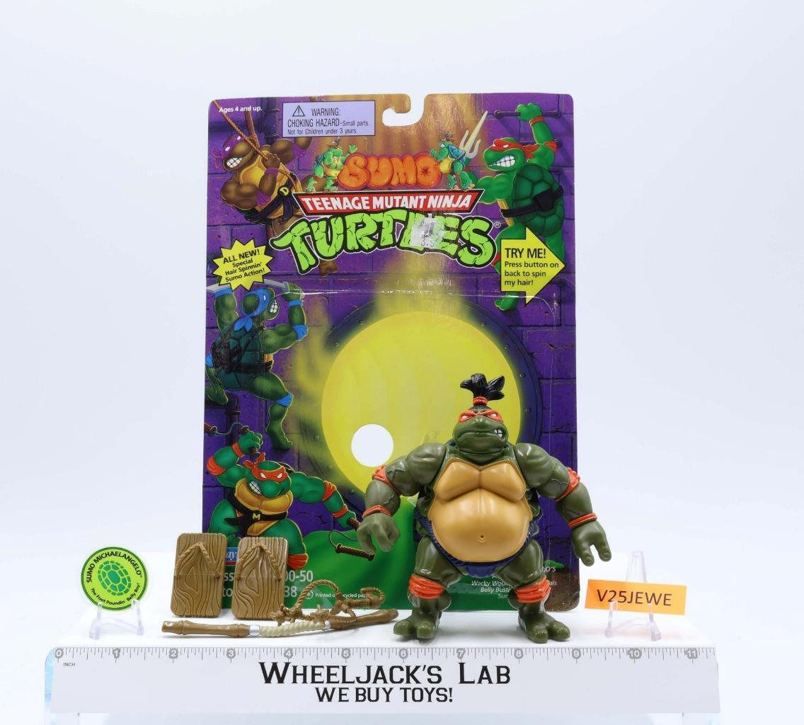 Sumo Michaelangelo 100% Complete W/Card TMNT 1995 Playmates Action ...