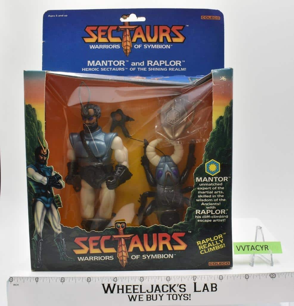 Mantor & Raplor Sectaurs Warriors of Symbion 1984 Coleco MISB NEW ...