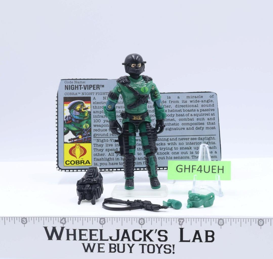 Night-Viper V1 100% Complete G.I. Joe 1989 Hasbro Vintage Action Figure ...