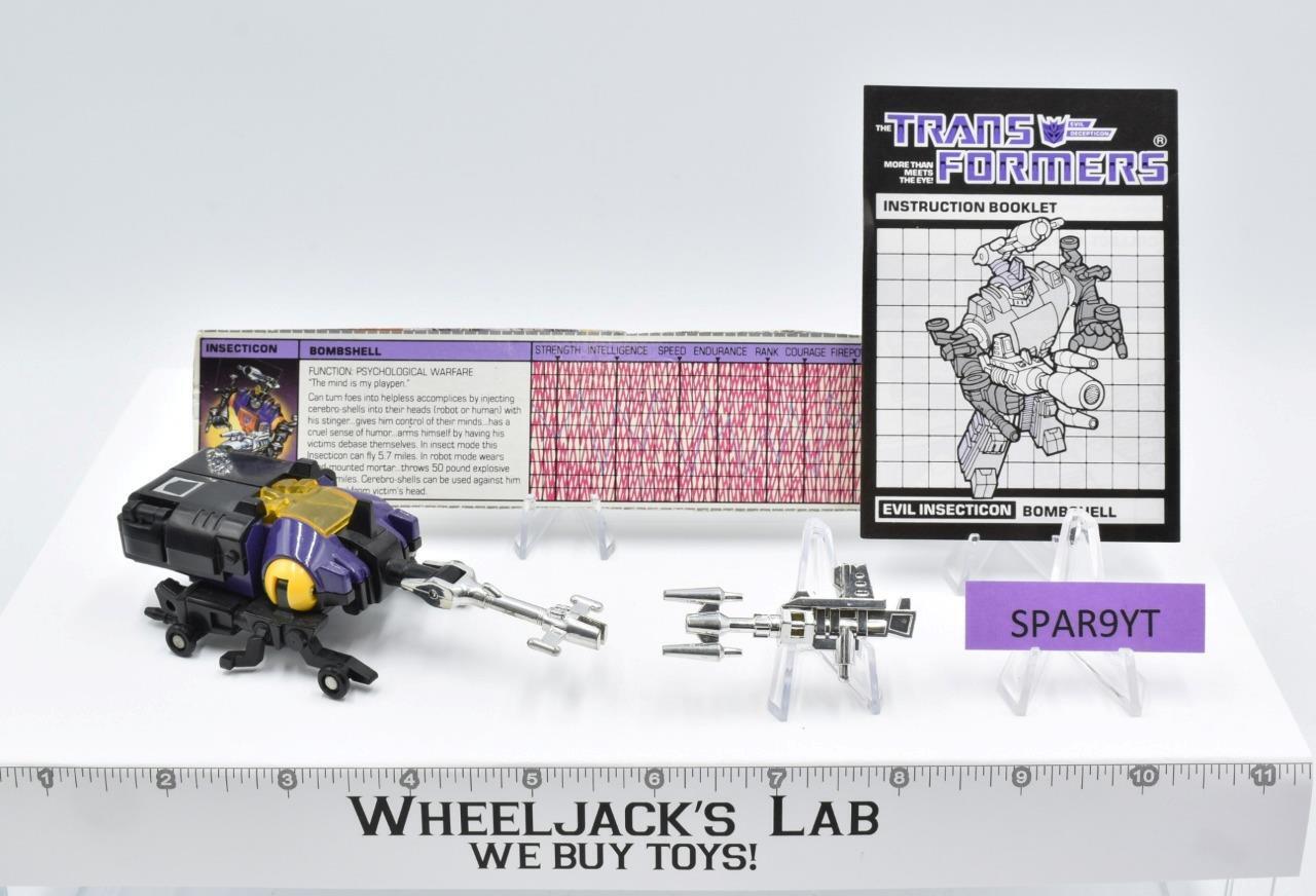 Bombshell 100% Complete 1985 G1 Transformers Rhinoceros Beetle Action ...