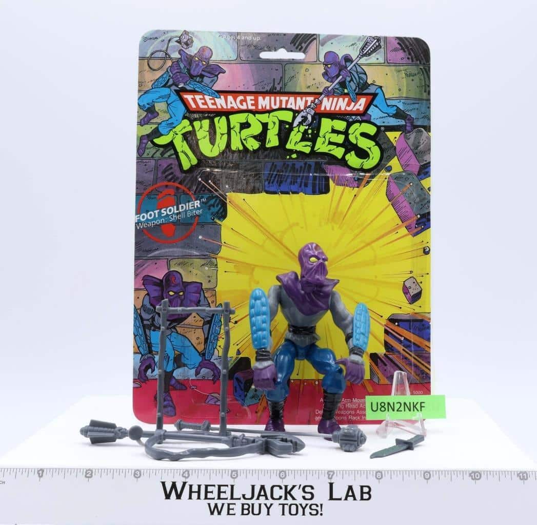 Foot Soldier 100% Complete W/Card TMNT 1988 Playmates Vintage Action ...