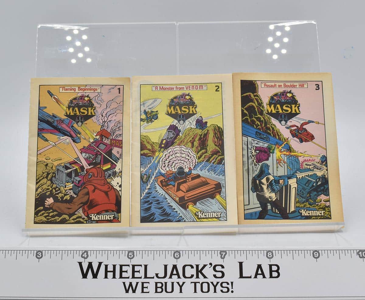 Lot of 3 Mini Comic Books by Kenner No. 1 2 & 3 - Wheeljack's Lab