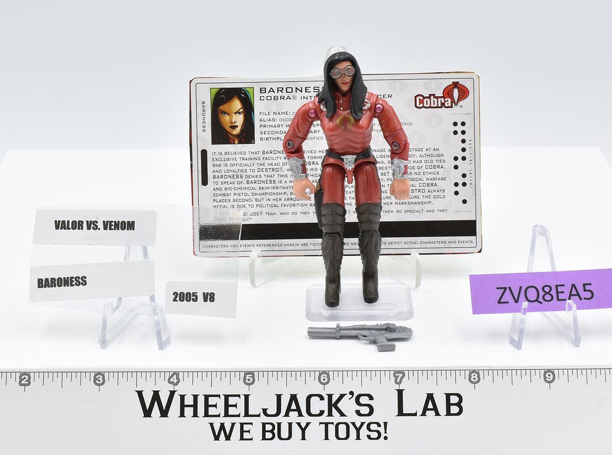 Baroness v8 100% Complete GI Joe Valor vs Venom 2004 Hasbro Action ...