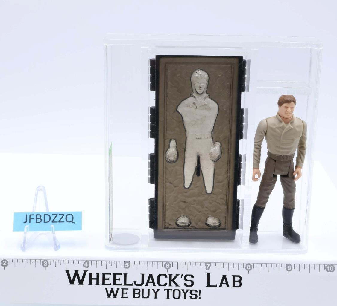 Han Solo Carbonite AFA GRADED 85 Star Wars 1984 Kenner Action Figure ...