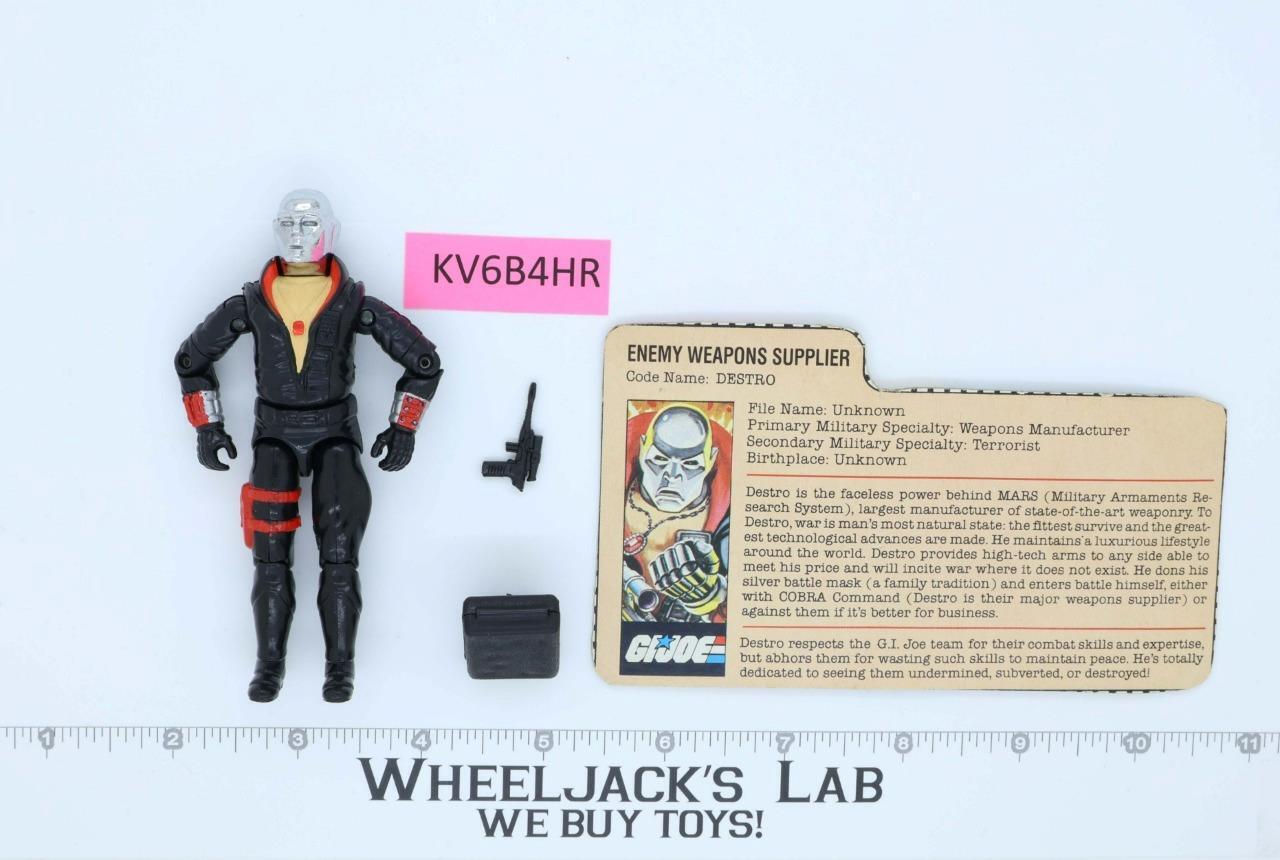 Destro V1 100% Complete G.I. Joe 1983 Hasbro Vintage Action Figure ...