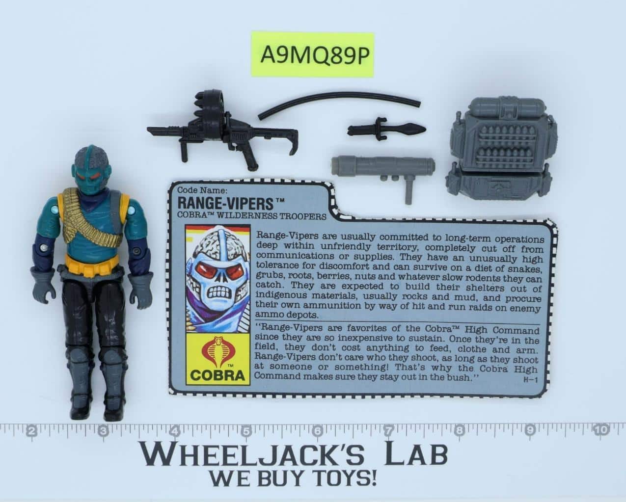Range-Vipers V1 100% Complete 1990 G.I. Joe Hasbro Vintage Action ...