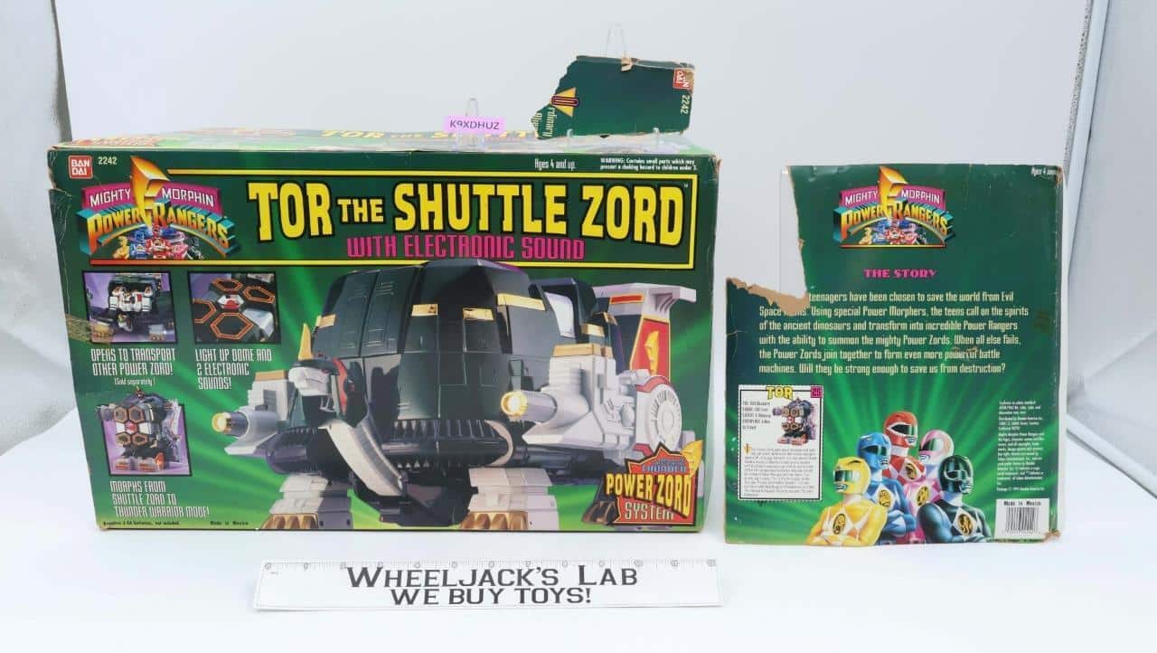 Tor the Shuttle Zord Complete Mighty Morphin Power Rangers 1994 Bandai ...