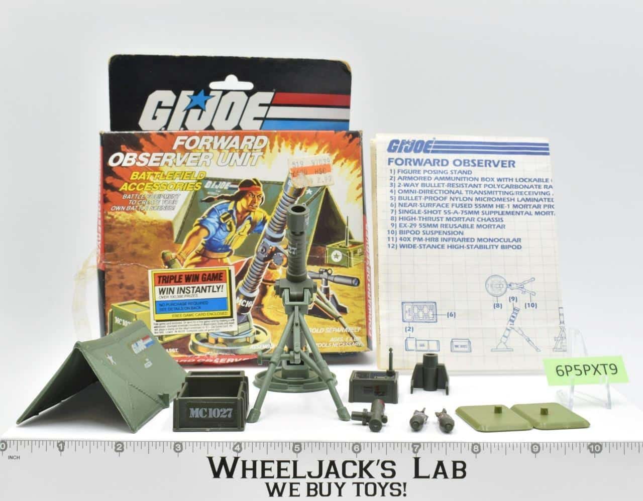 Forward Observer Unit W/Box 100% Complete GI Joe 1985 Hasbro Vintage ...