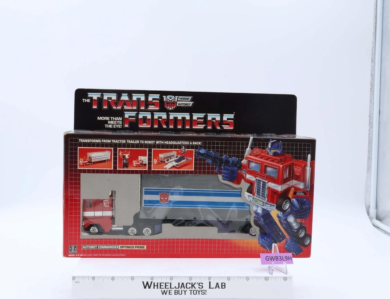 Optimus Prime NICE FIGURE & BOX MIB 100% Complete 1985 Vintage G1 ...