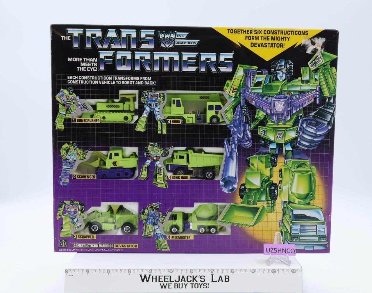 Devastator NR MINT FIGS W NICE BOX 100% Complete 1985 Vintage G1 ...