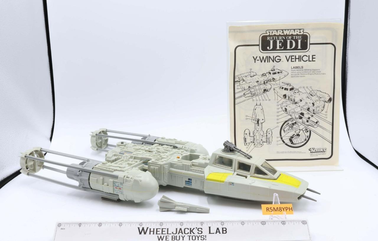 Y-Wing Fighter WORKS 100% Complete Star Wars ROTJ 1983 Kenner Vehicle - Wheeljack's Lab