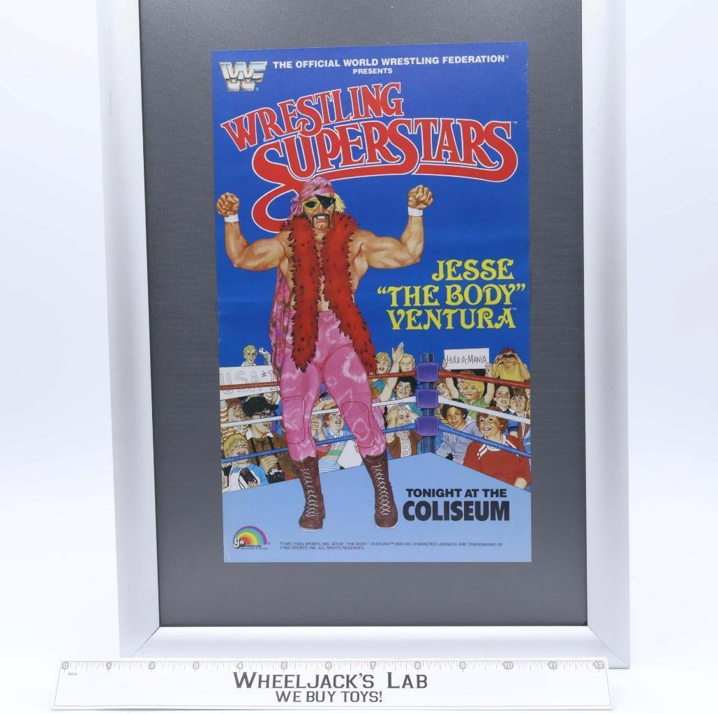 Jesse "The Body" Ventura 12 x 7.5 Original Poster 1985 WWF LJN Wrestling Vintage - Wheeljack's Lab