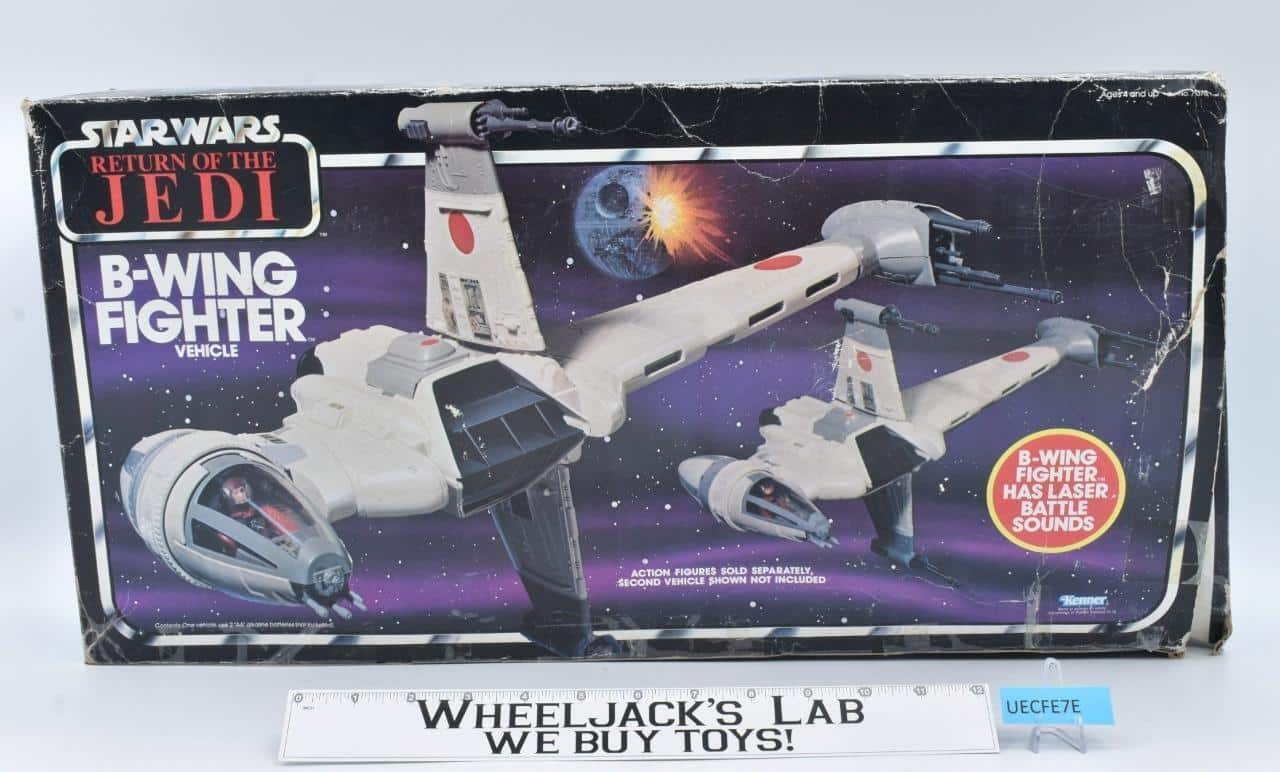 B-Wing Fighter W/Box Star Wars 1983 Vintage Kenner Action Figure ...