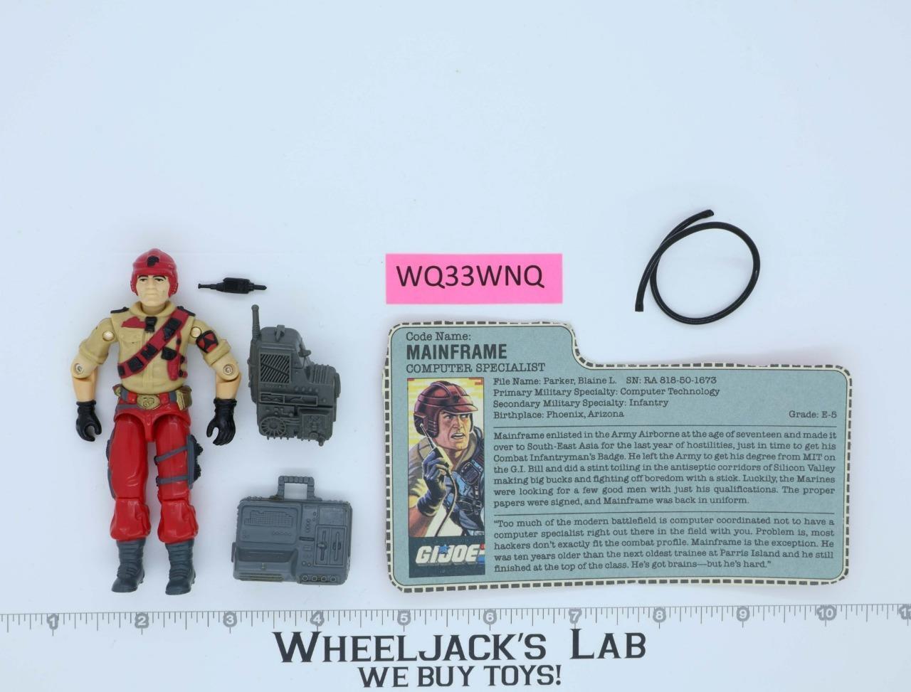 Mainframe SPECIAL MISSION BRAZIL 100% Complete G.I. Joe Hasbro Vintage ...