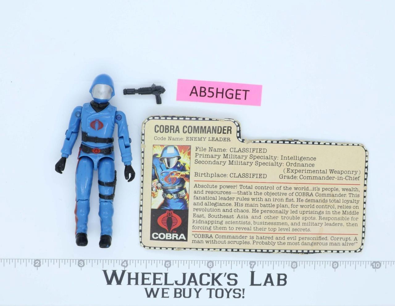 Cobra Commander V1 Straight Arms 100% Complete 1982 G.I. Joe Hasbro ...