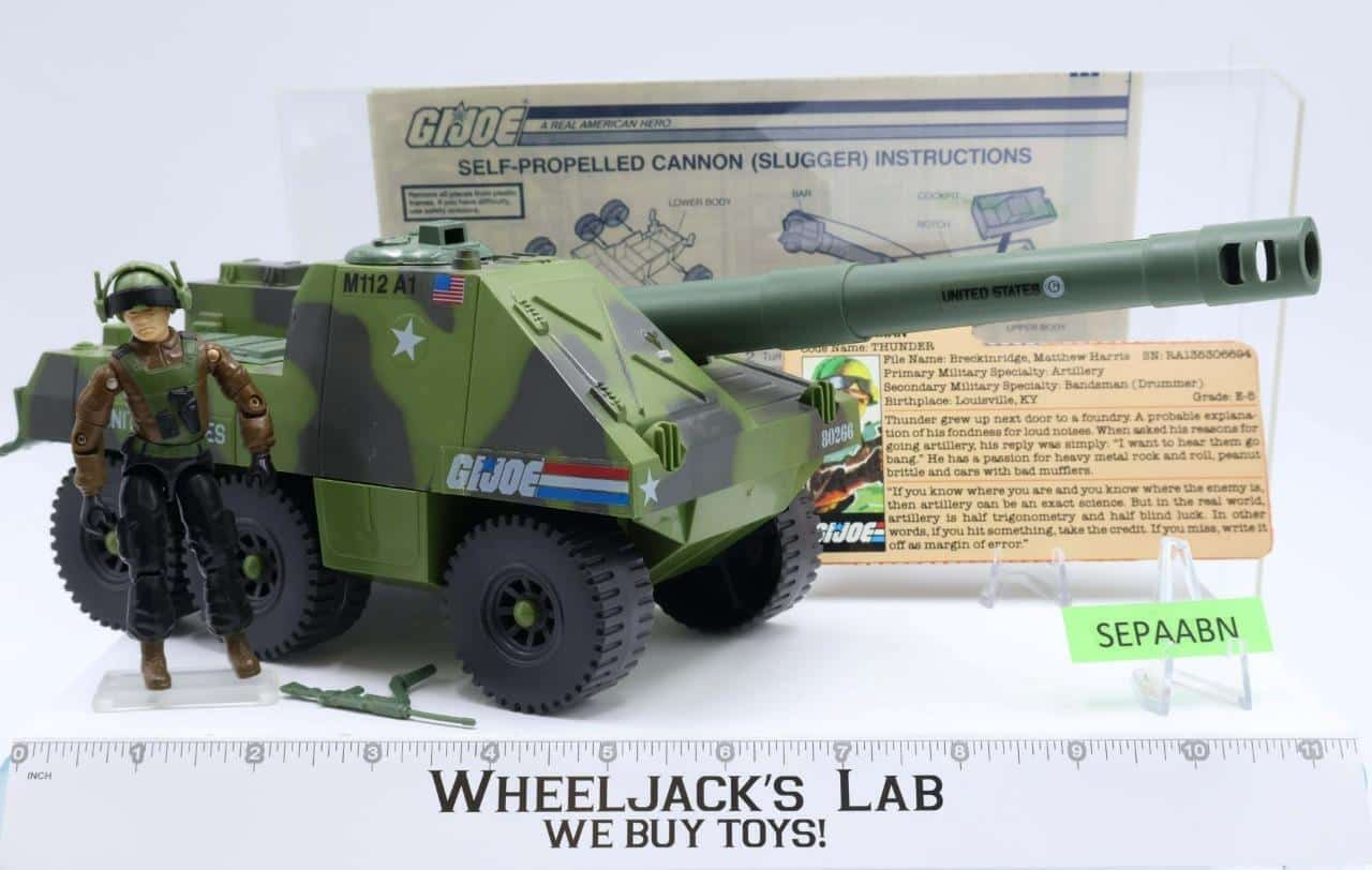 Slugger Tank W/Thunder 100% Complete GI Joe 1984 Hasbro Action Figure ...