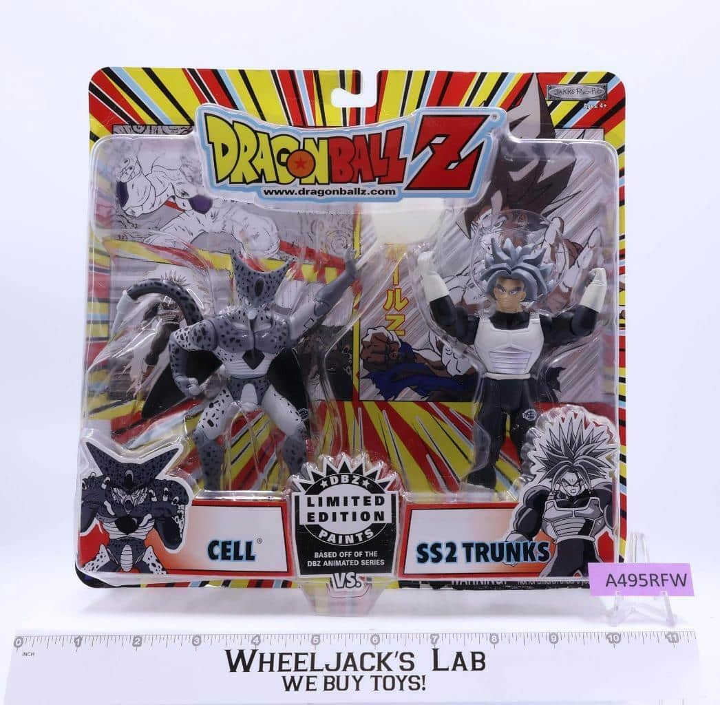 Cell & SS2 Trunks Dragon Ball Z DBX Paints 2005 Jakks Pacific NEW MOSC ...