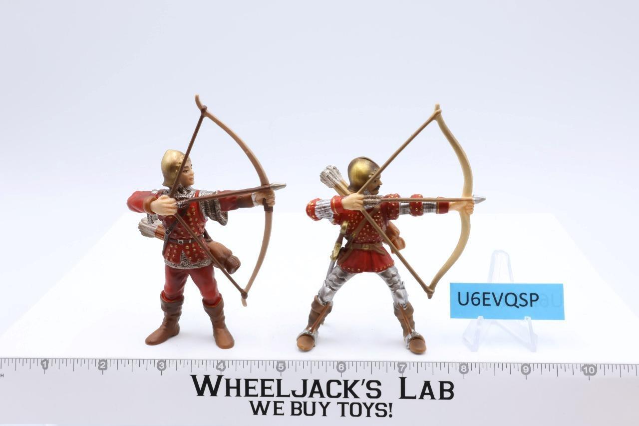 Lot of 2 Medieval Knights Bowmen W/ Bow & Arrows 2000's Schleich 3 ...