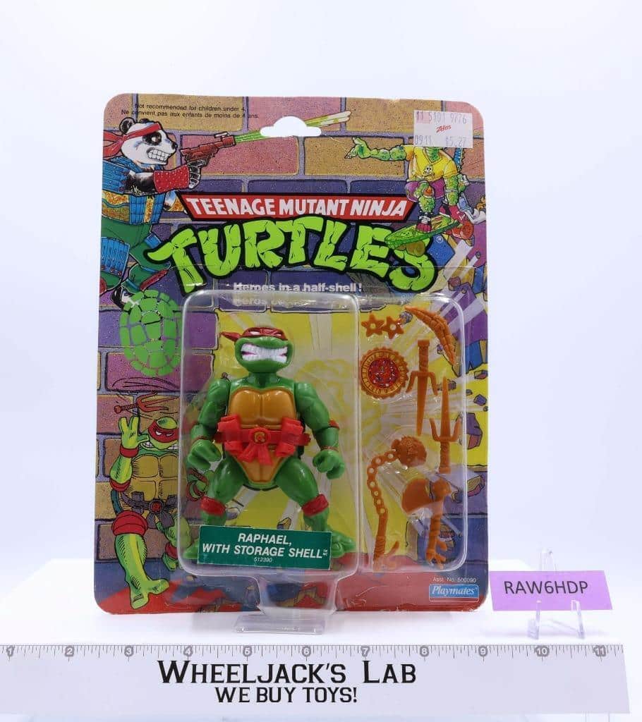 Raphael Storage Shell FRENCH CARD TMNT 1994 Playmates NEW MOSC SEALED ...