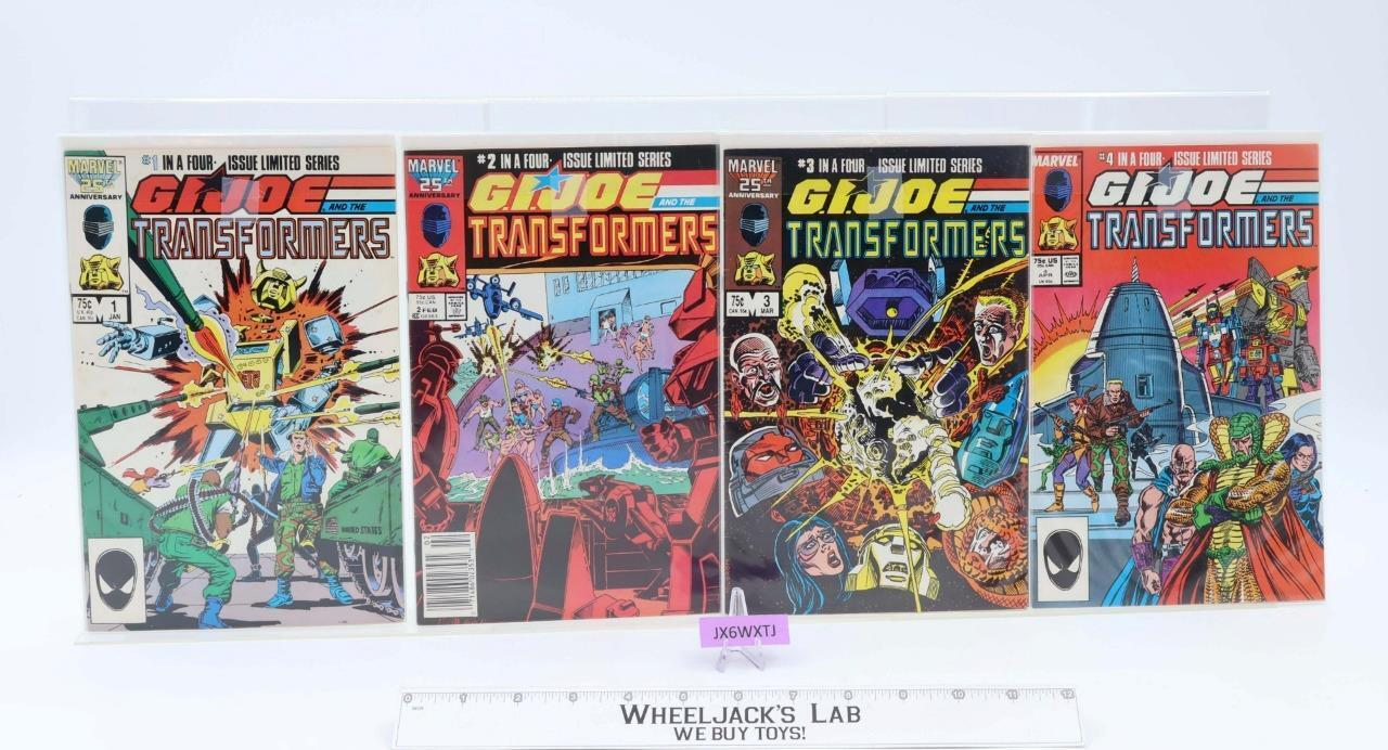 GI Joe & The Transformers Complete Set 1-4 Marvel Comics 1987 - Wheeljack's Lab