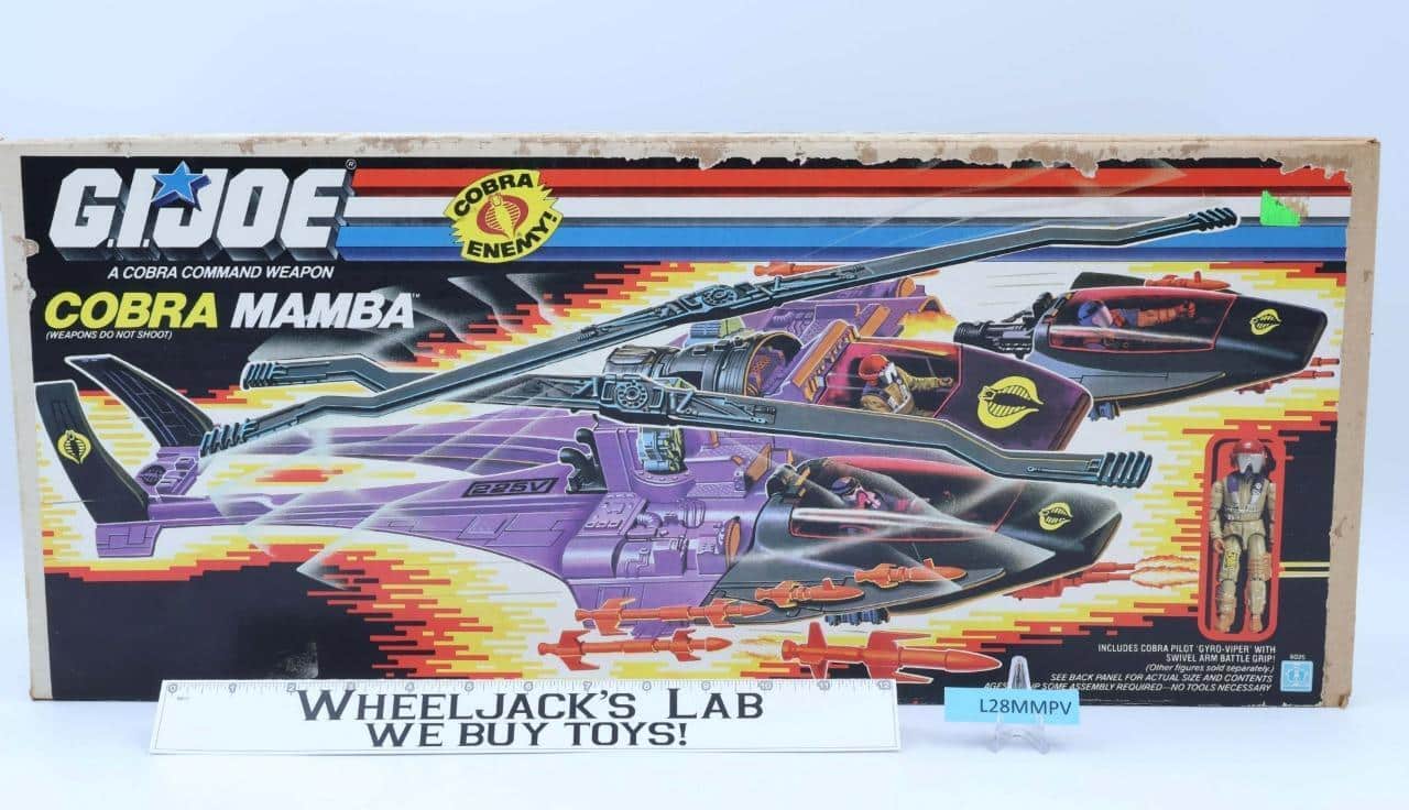 Cobra Mamba W/ Gyro-Viper & Box 100% Complete GI Joe 1987 Hasbro ...