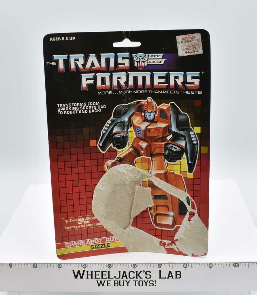 Sizzle Cardback 1988 Vintage Hasbro G1 Transformers Action Figure ...