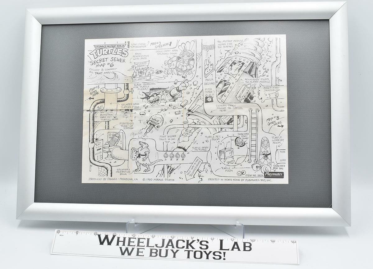 Teenage Mutant Ninja Turtles Secret Sewer Map #6 Playmates 1990 5624 ...