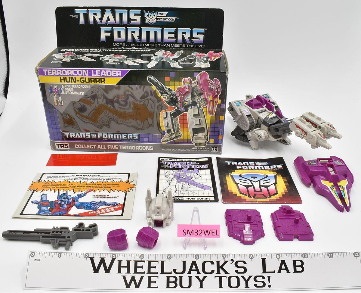 Hun-Gurr NR MINT FIGURE MIB 100% Complete 1986 Vintage G1 Transformers ...