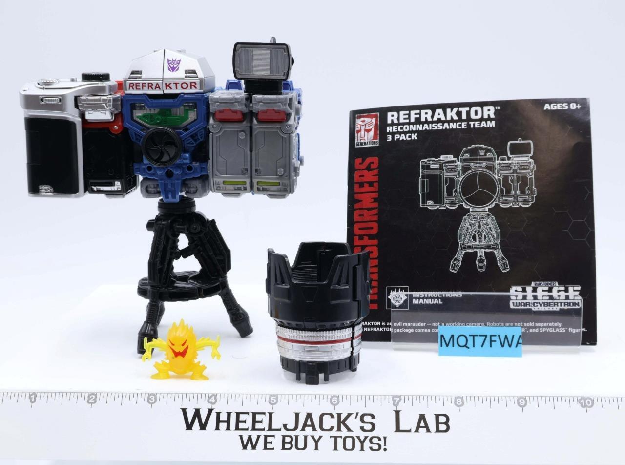 Refraktor 3 Pack 100% Complete Transformers Siege WFC Deluxe 2018 ...