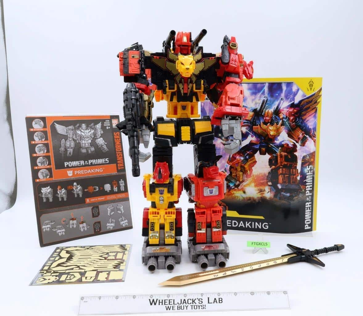 Predaking 100 Complete Transformers Power Of The Primes 2017 Hasbro Figure Wheeljacks Lab