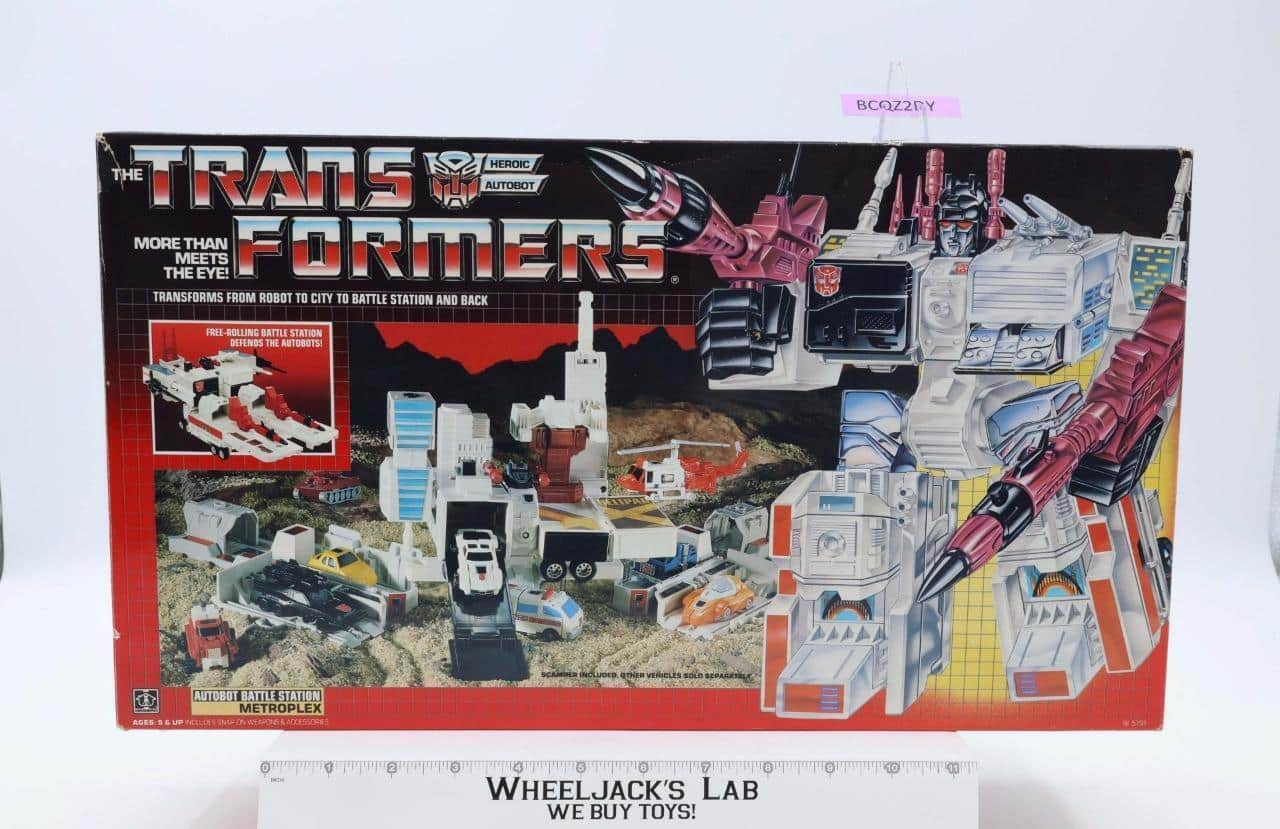 Metroplex NICE FIG & BOX 100% Complete MIB 1985 Vintage G1 Transformers ...